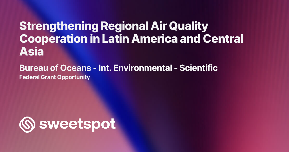 Strengthening Regional Air Quality Cooperation in Latin America and ...