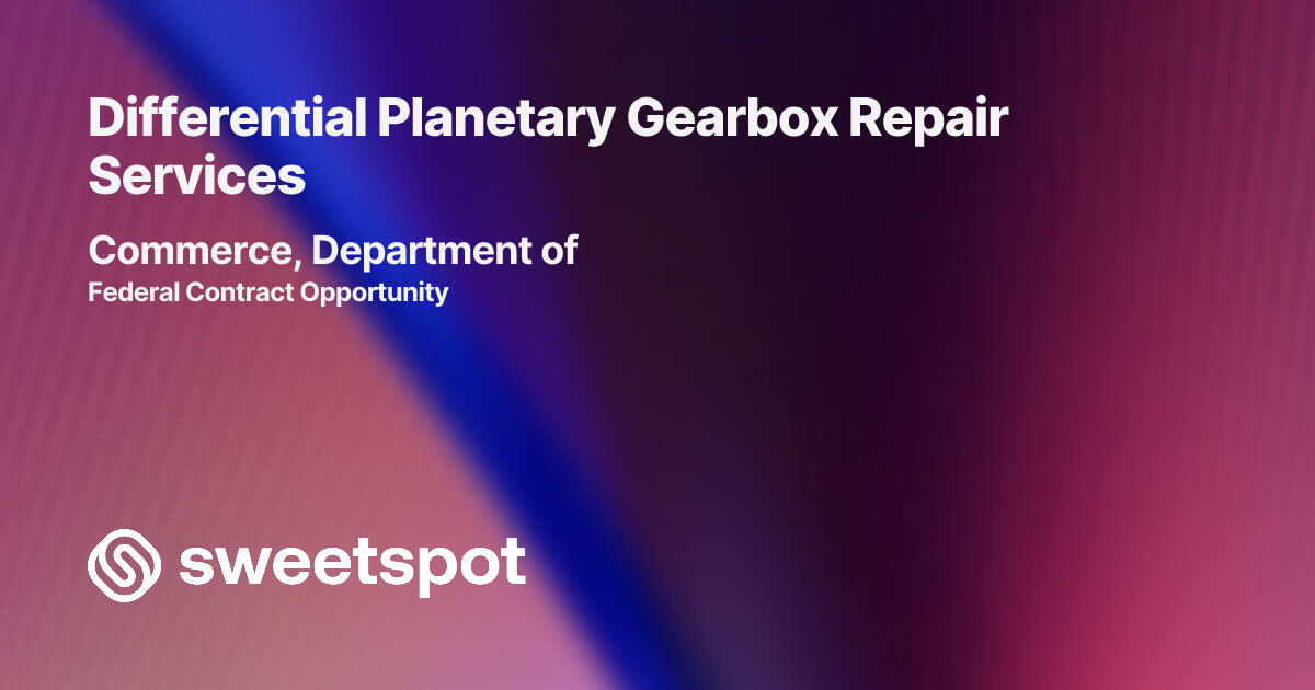 Differential Planetary Gearbox Repair Services