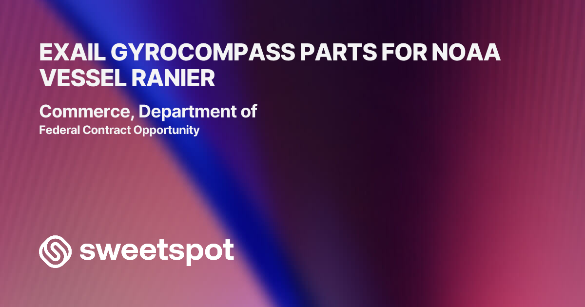 EXAIL GYROCOMPASS PARTS FOR NOAA VESSEL RANIER