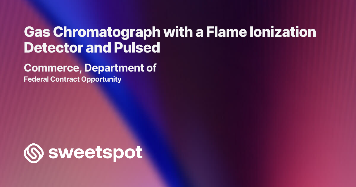 Gas Chromatograph with a Flame Ionization Detector and Pulsed