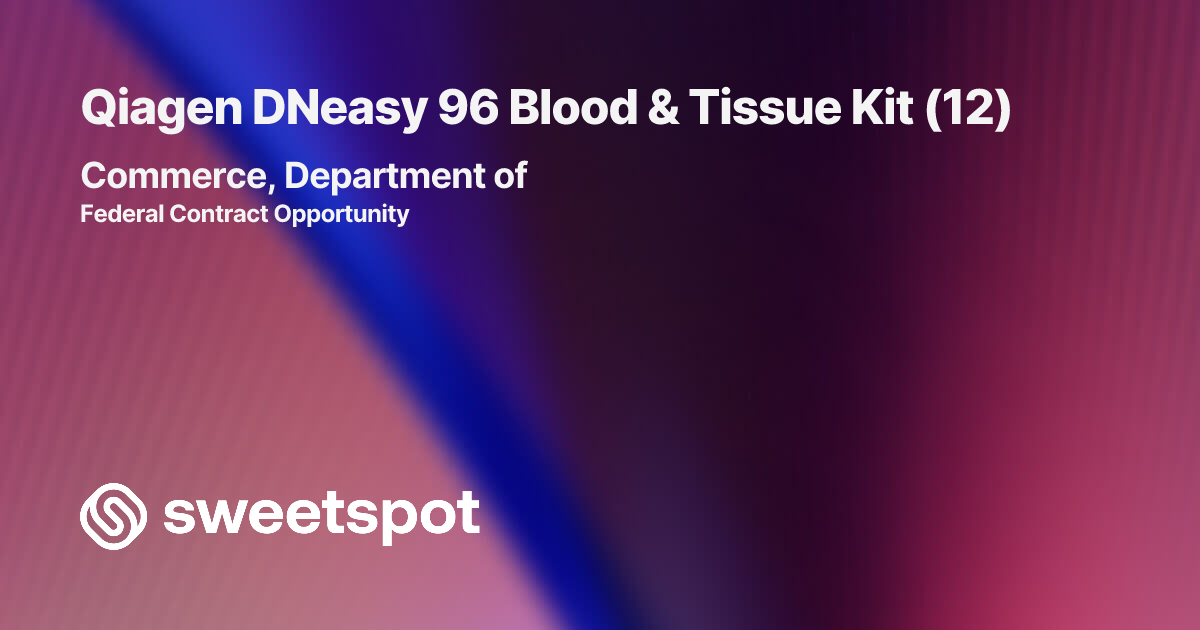 Qiagen DNeasy 96 Blood & Tissue Kit (12)