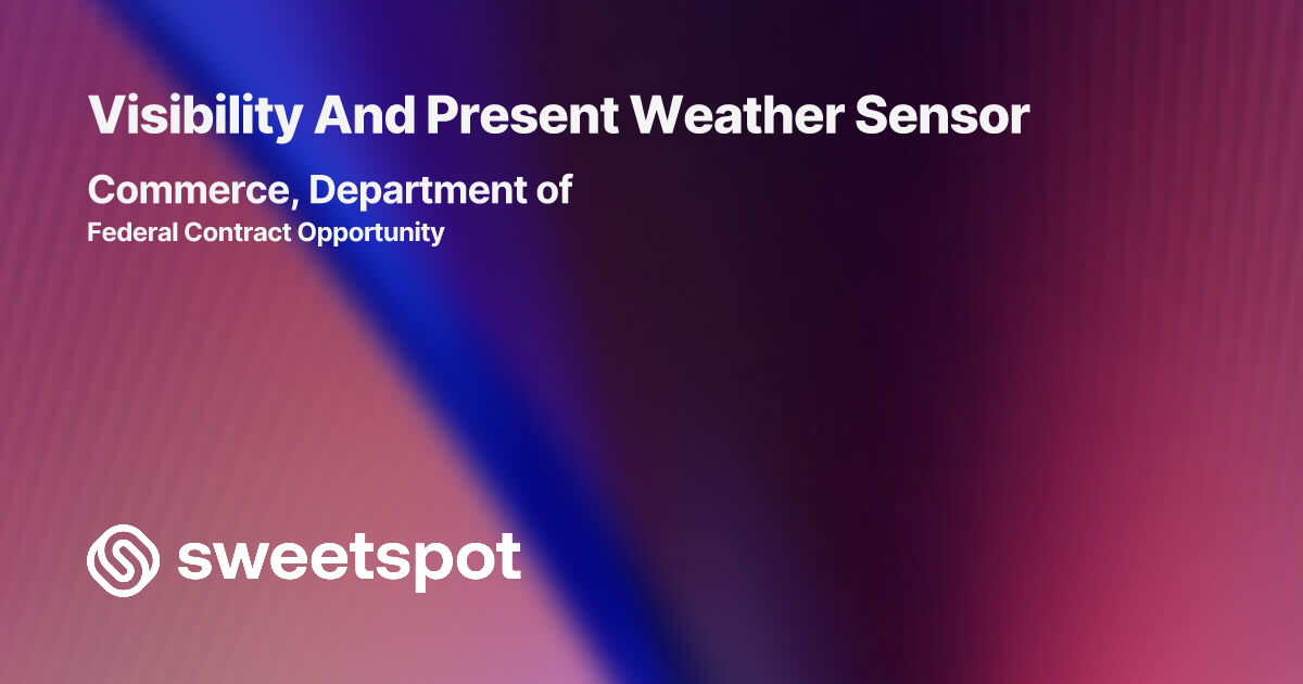 Visibility And Present Weather Sensor