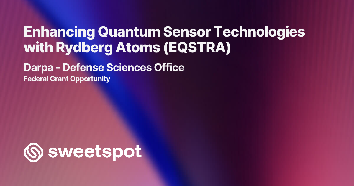 Enhancing Quantum Sensor Technologies with Rydberg Atoms (EQSTRA)