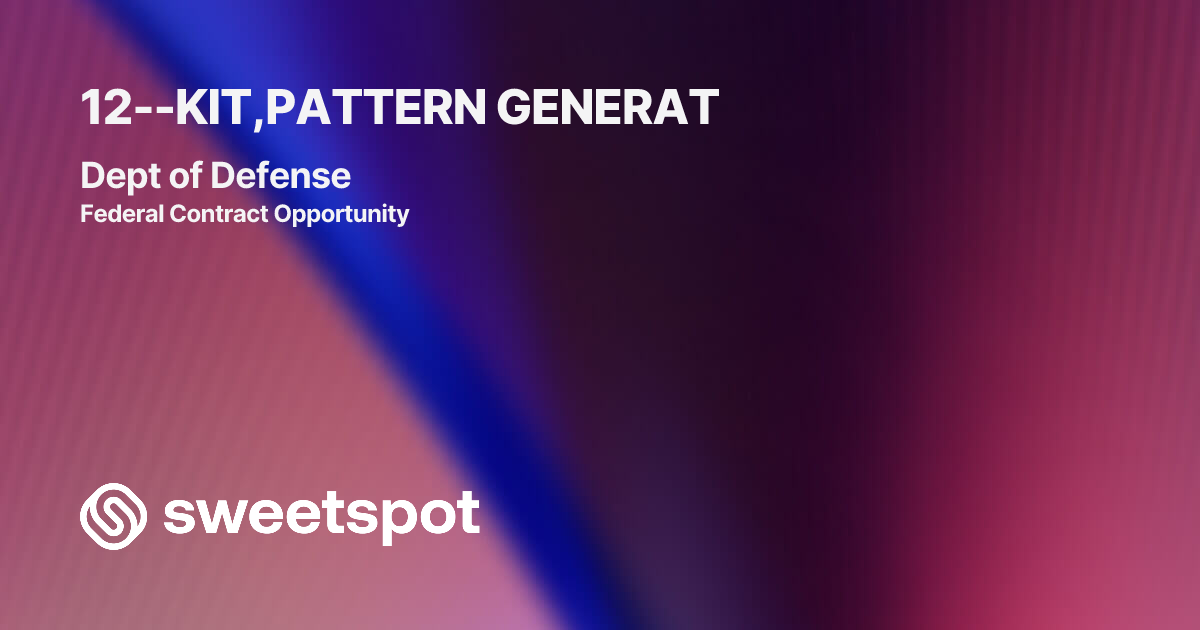 12--KIT,PATTERN GENERAT