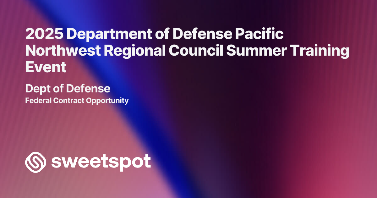2025 Department of Defense Pacific Northwest Regional Council Summer ...