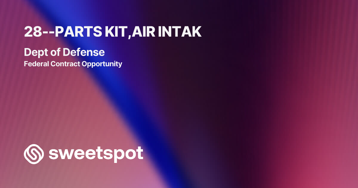 28--PARTS KIT,AIR INTAK