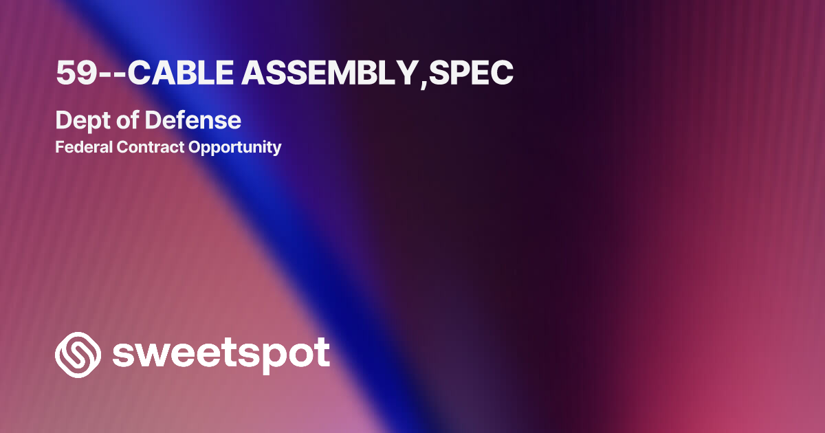 59--CABLE ASSEMBLY,SPEC