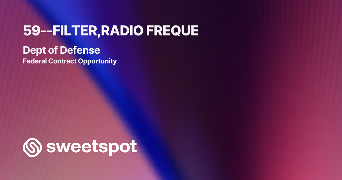 59--FILTER,RADIO FREQUE