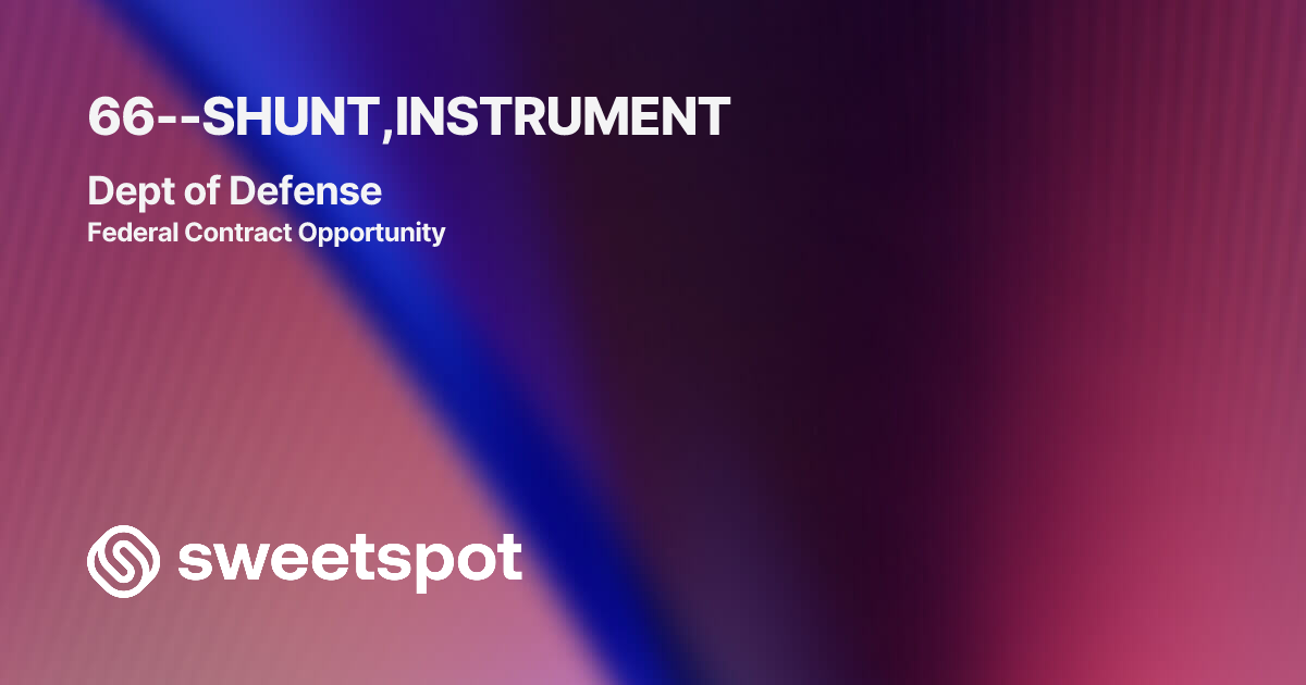 66--SHUNT,INSTRUMENT