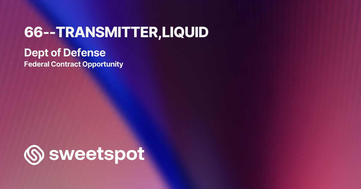 66--TRANSMITTER,LIQUID