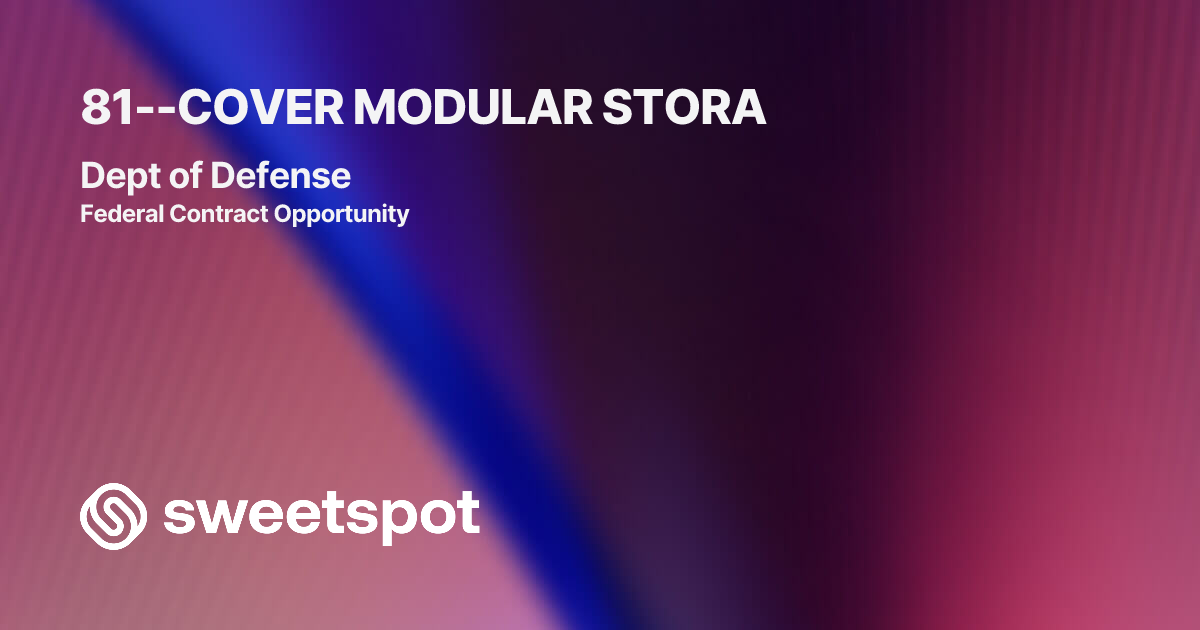81--COVER MODULAR STORA