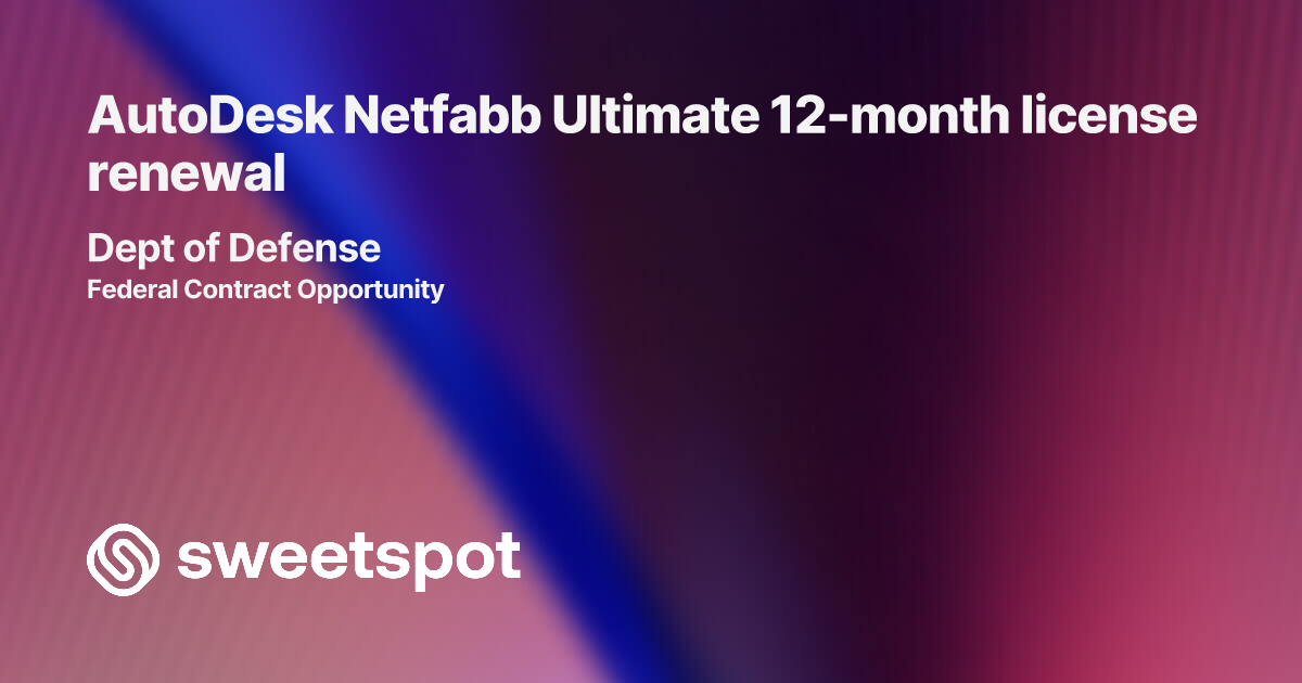 AutoDesk Netfabb Ultimate 12-month license renewal