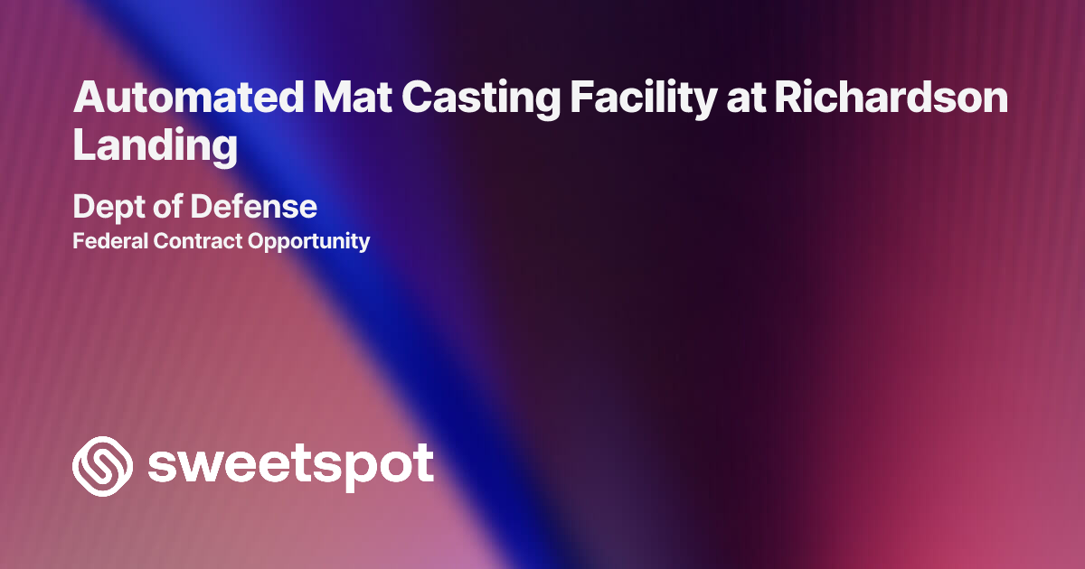 Automated Mat Casting Facility at Richardson Landing