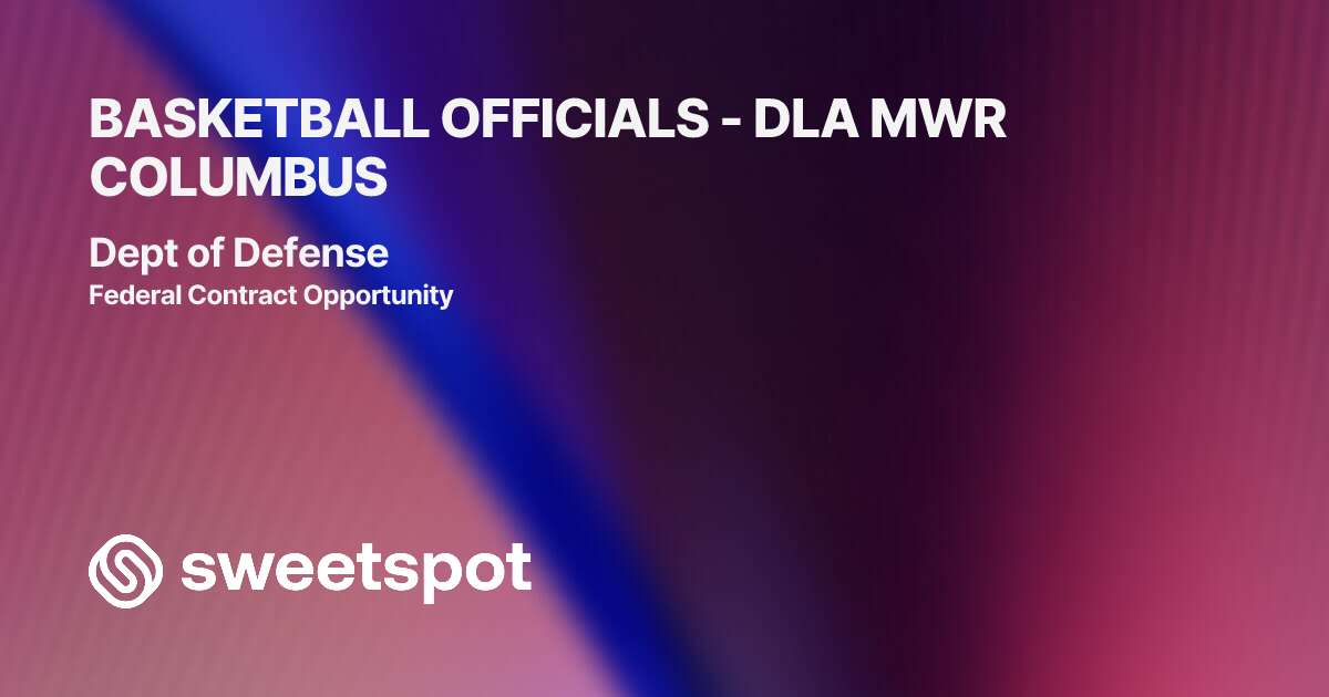 BASKETBALL OFFICIALS - DLA MWR COLUMBUS