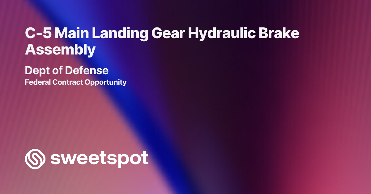 C-5 Main Landing Gear Hydraulic Brake Assembly