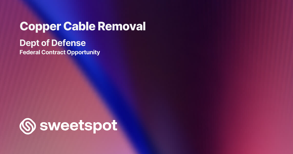 Copper Cable Removal