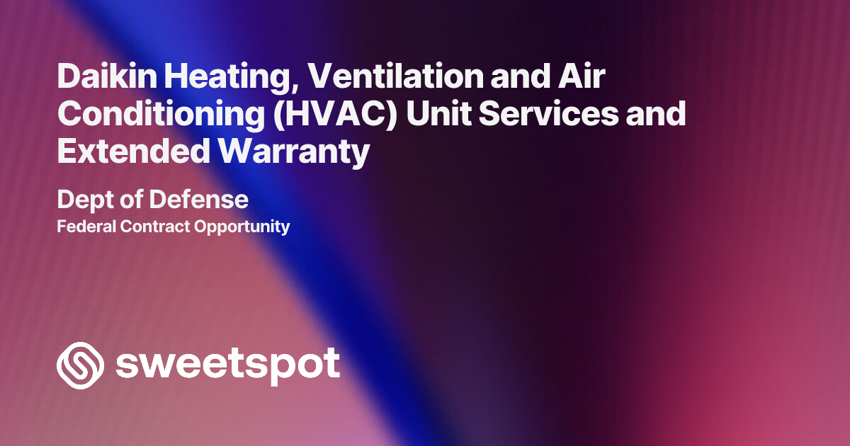 Daikin Heating, Ventilation and Air Conditioning (HVAC) Unit Services ...