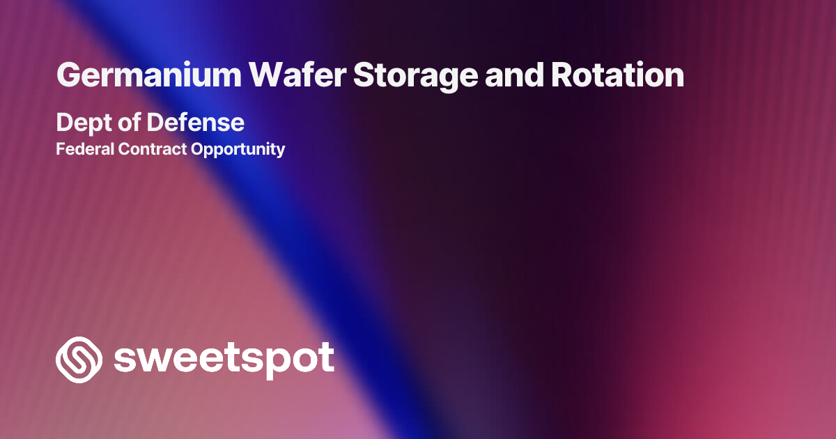 Germanium Wafer Storage and Rotation