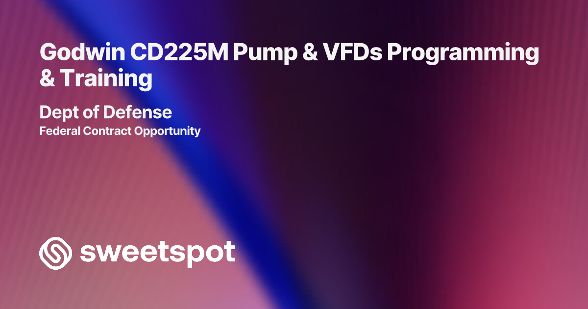 Godwin CD225M Pump & VFDs Programming & Training