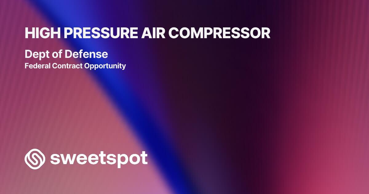 HIGH PRESSURE AIR COMPRESSOR