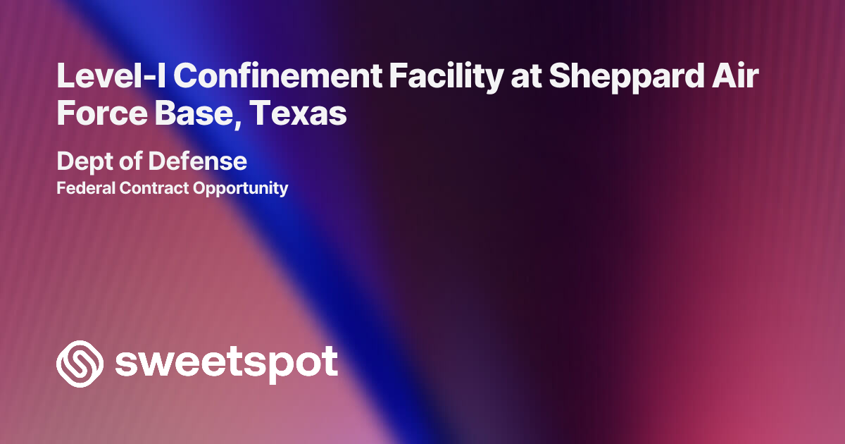 Level-I Confinement Facility at Sheppard Air Force Base, Texas