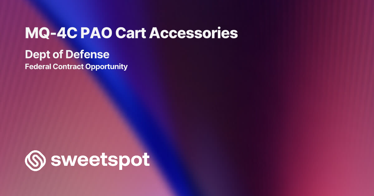 MQ-4C PAO Cart Accessories