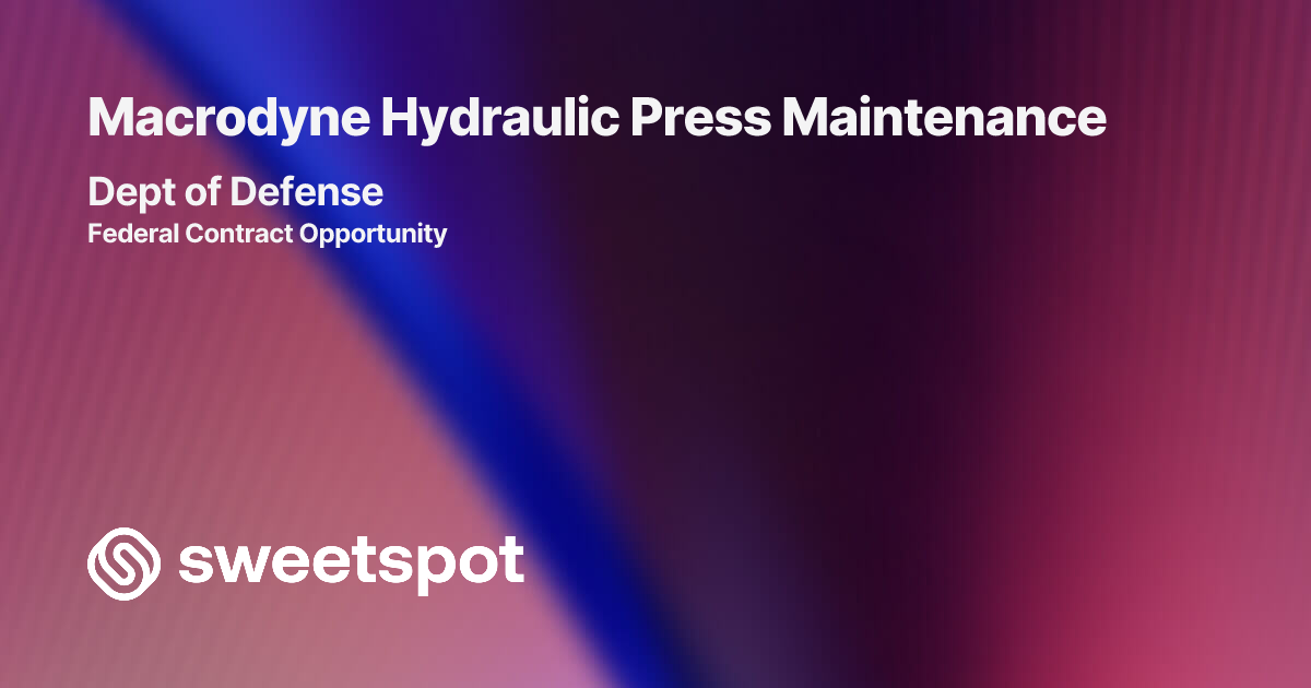 Macrodyne Hydraulic Press Maintenance