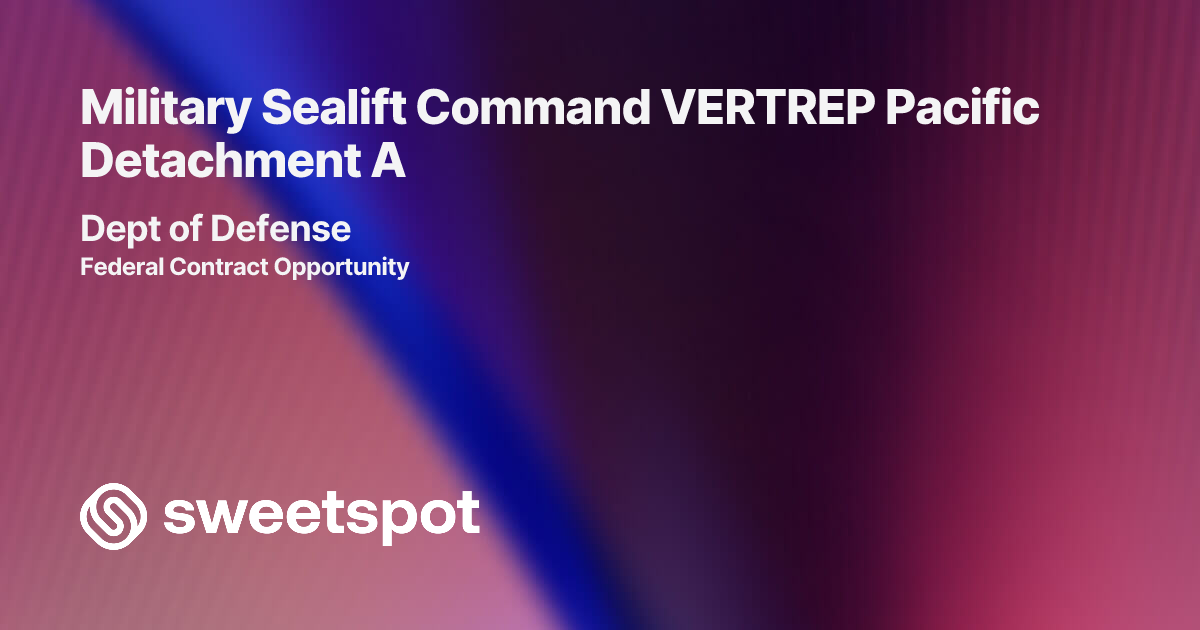 Military Sealift Command VERTREP Pacific Detachment A