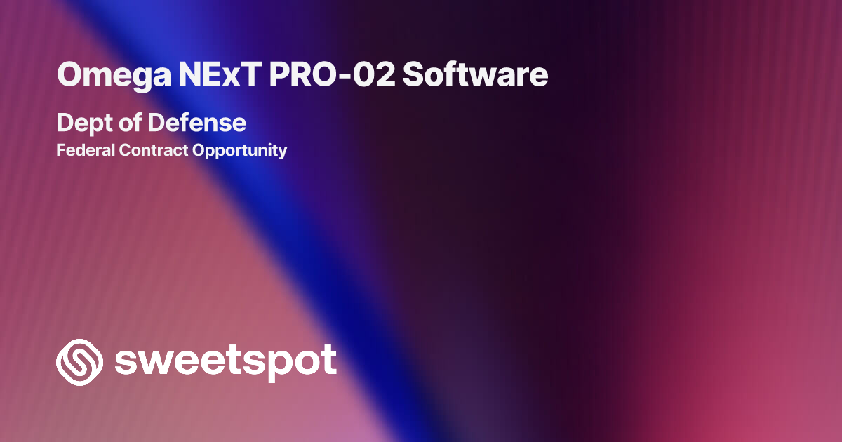 Omega NExT PRO-02 Software