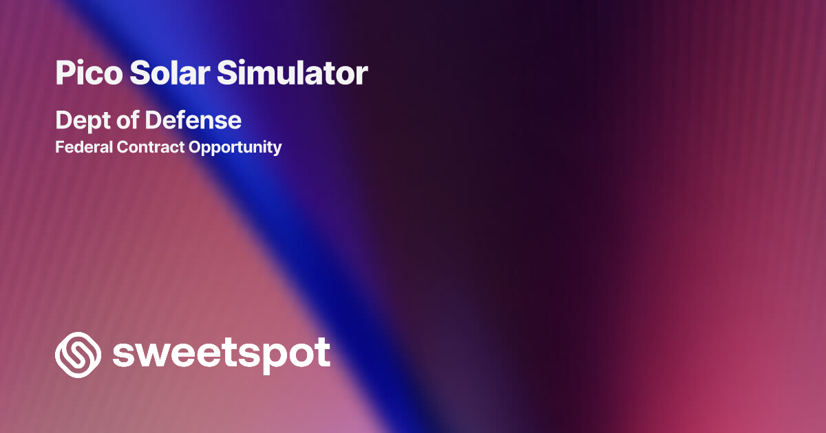 Pico Solar Simulator