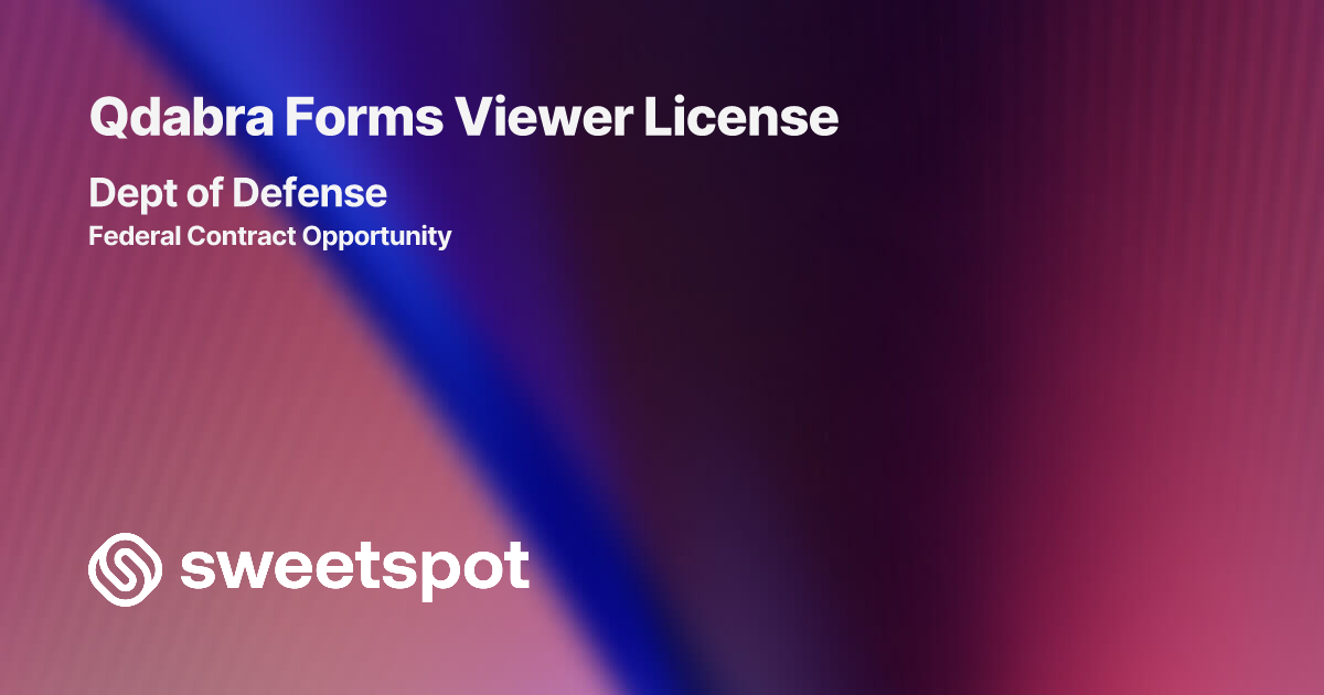 Qdabra Forms Viewer License