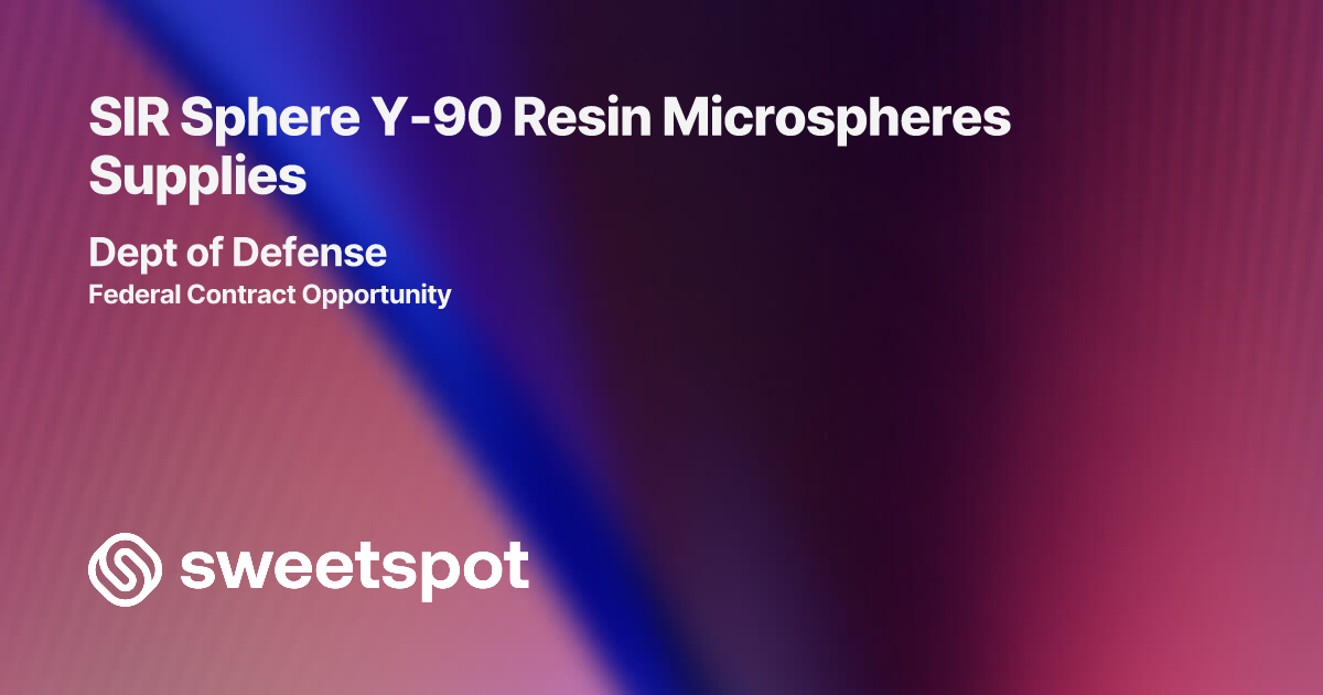 SIR Sphere Y-90 Resin Microspheres Supplies