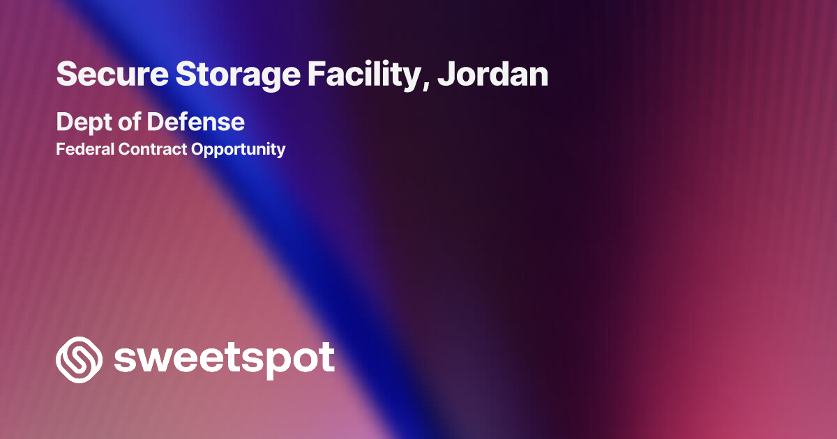 Secure Storage Facility, Jordan