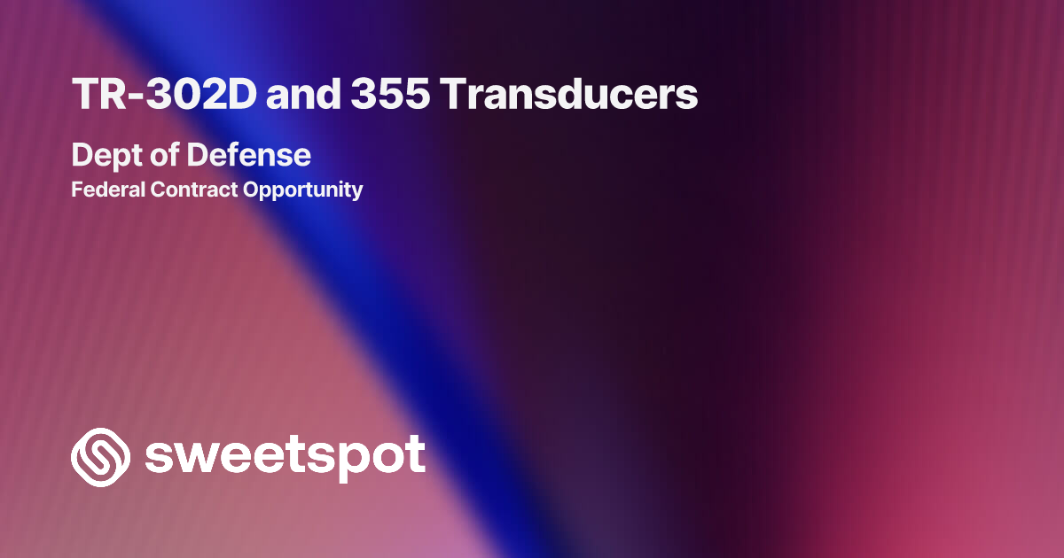 TR-302D and 355 Transducers