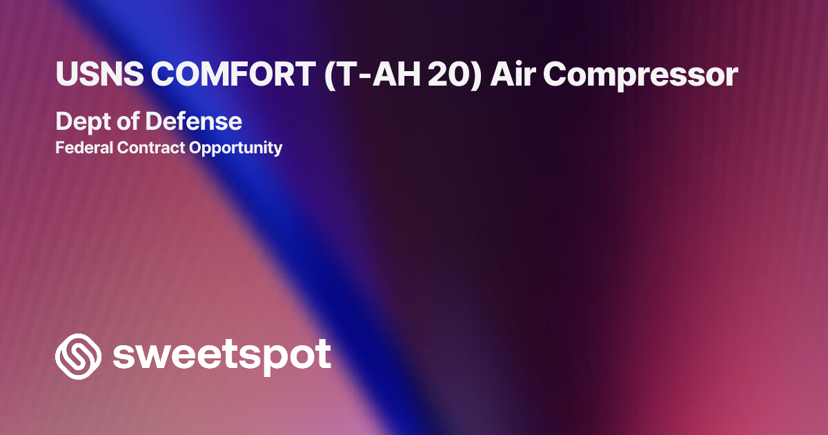 USNS COMFORT (T-AH 20) Air Compressor