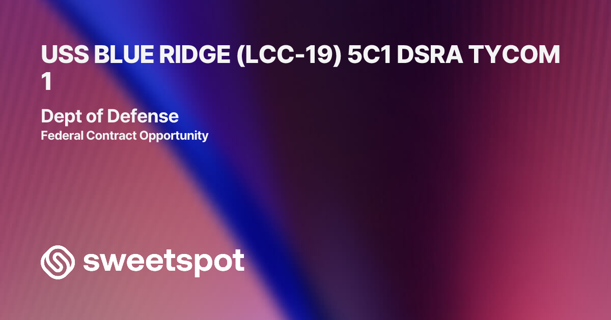 USS BLUE RIDGE (LCC-19) 5C1 DSRA TYCOM 1