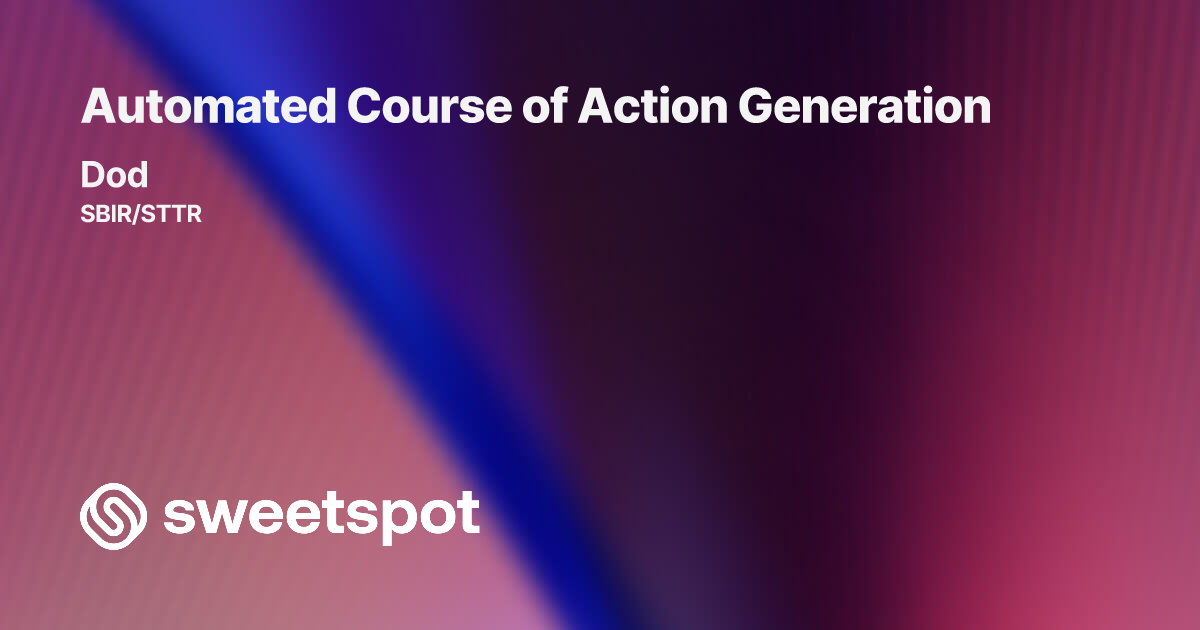 Automated Course of Action Generation