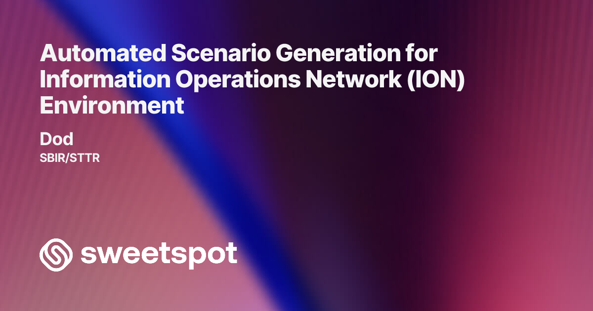 Automated Scenario Generation for Information Operations Network (ION ...