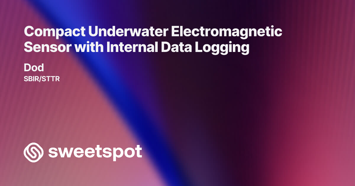 Compact Underwater Electromagnetic Sensor with Internal Data Logging