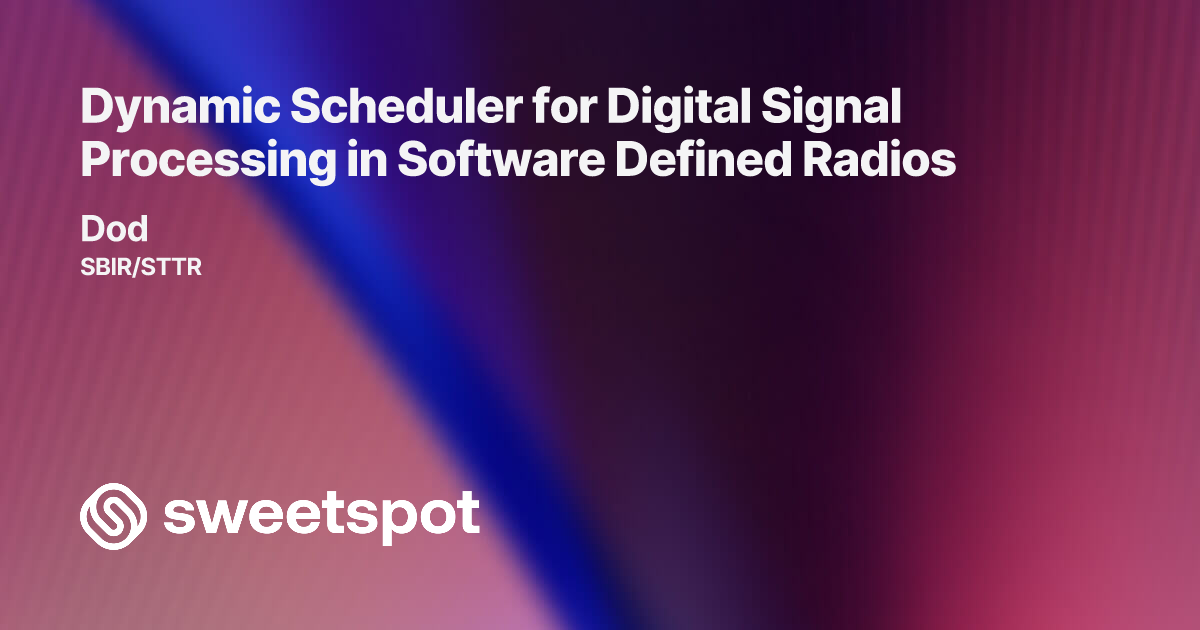 Dynamic Scheduler for Digital Signal Processing in Software Defined Radios