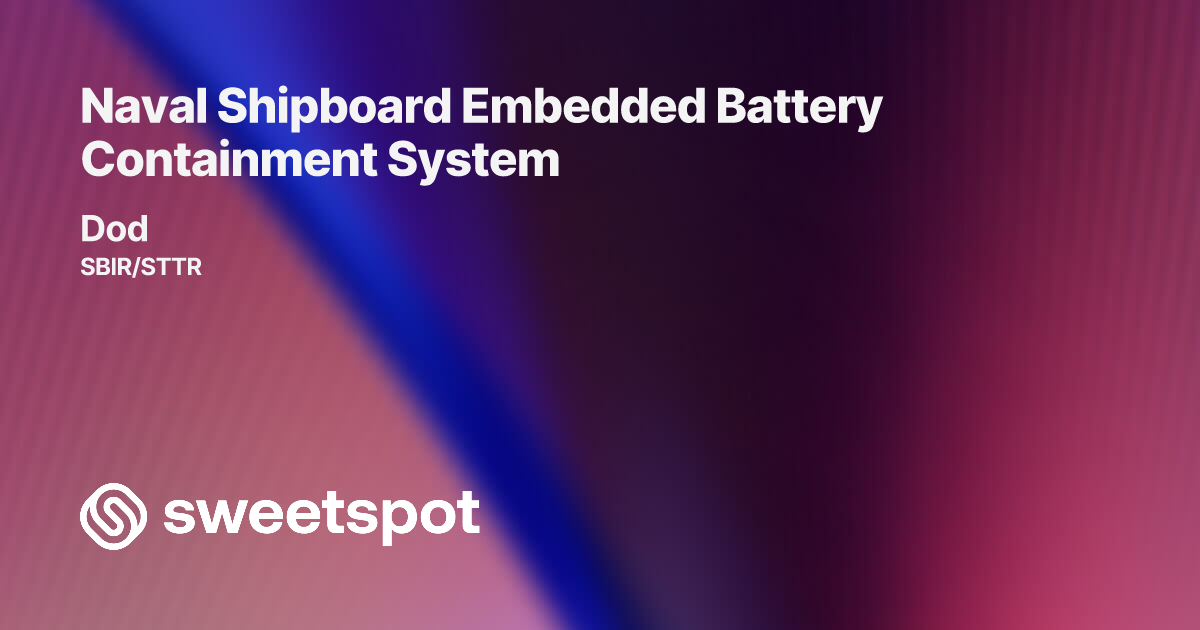 Naval Shipboard Embedded Battery Containment System