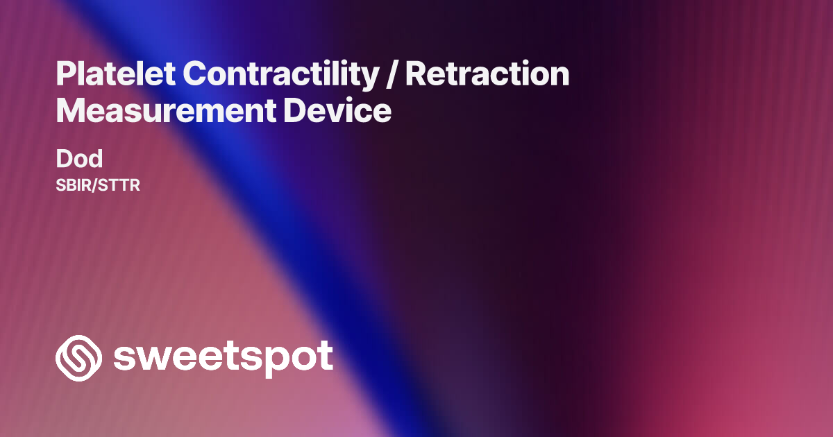 Platelet Contractility / Retraction Measurement Device