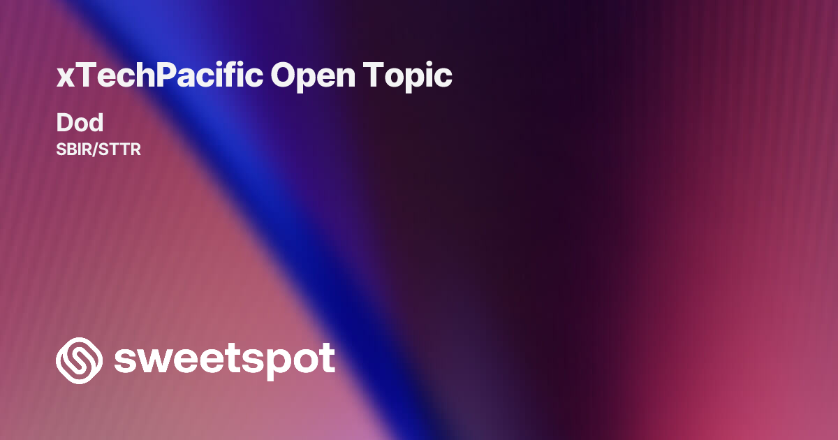 xTechPacific Open Topic