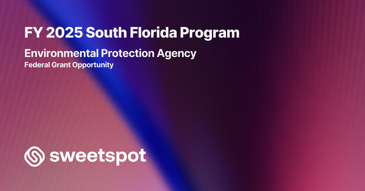 FY 2025 South Florida Program