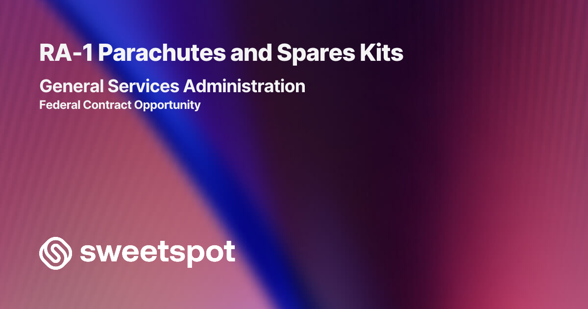 RA-1 Parachutes and Spares Kits