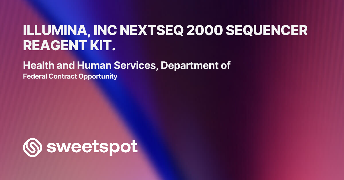 ILLUMINA, INC NEXTSEQ 2000 SEQUENCER REAGENT KIT.