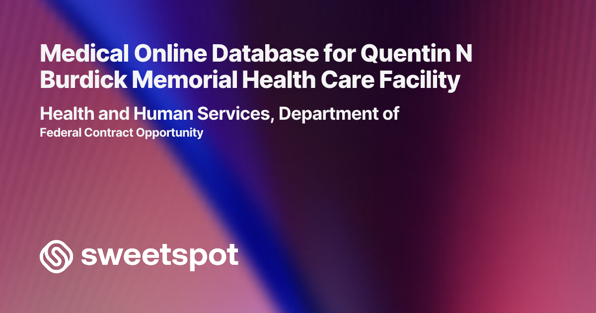 Medical Online Database for Quentin N Burdick Memorial Health Care Facility