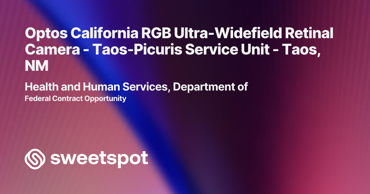 Optos California RGB Ultra-Widefield Retinal Camera - Taos-Picuris ...