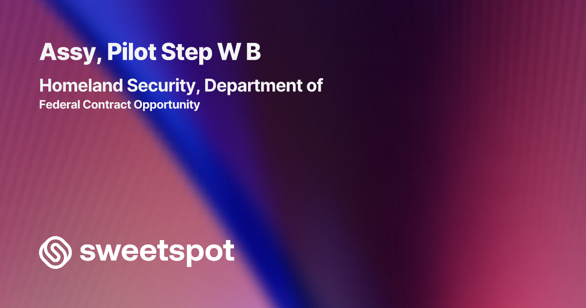 Assy, Pilot Step W B