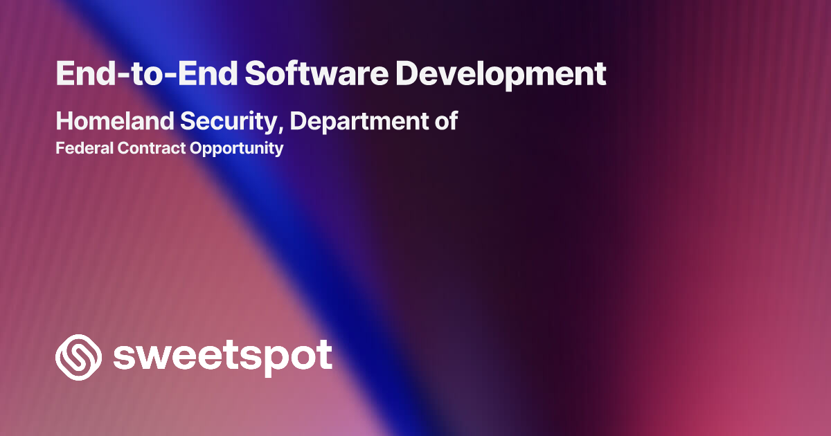 End-to-End Software Development